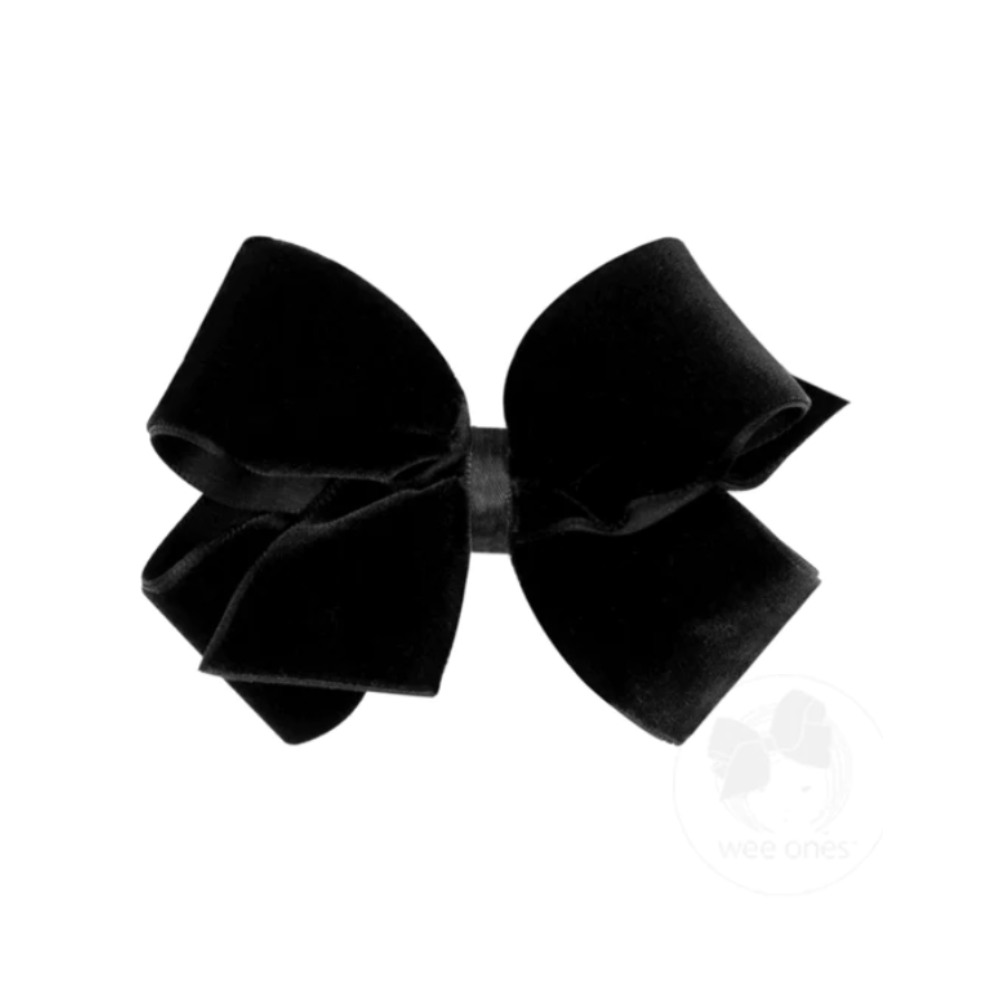 Small Velvet Basic Bow, BLK – Tinyapple