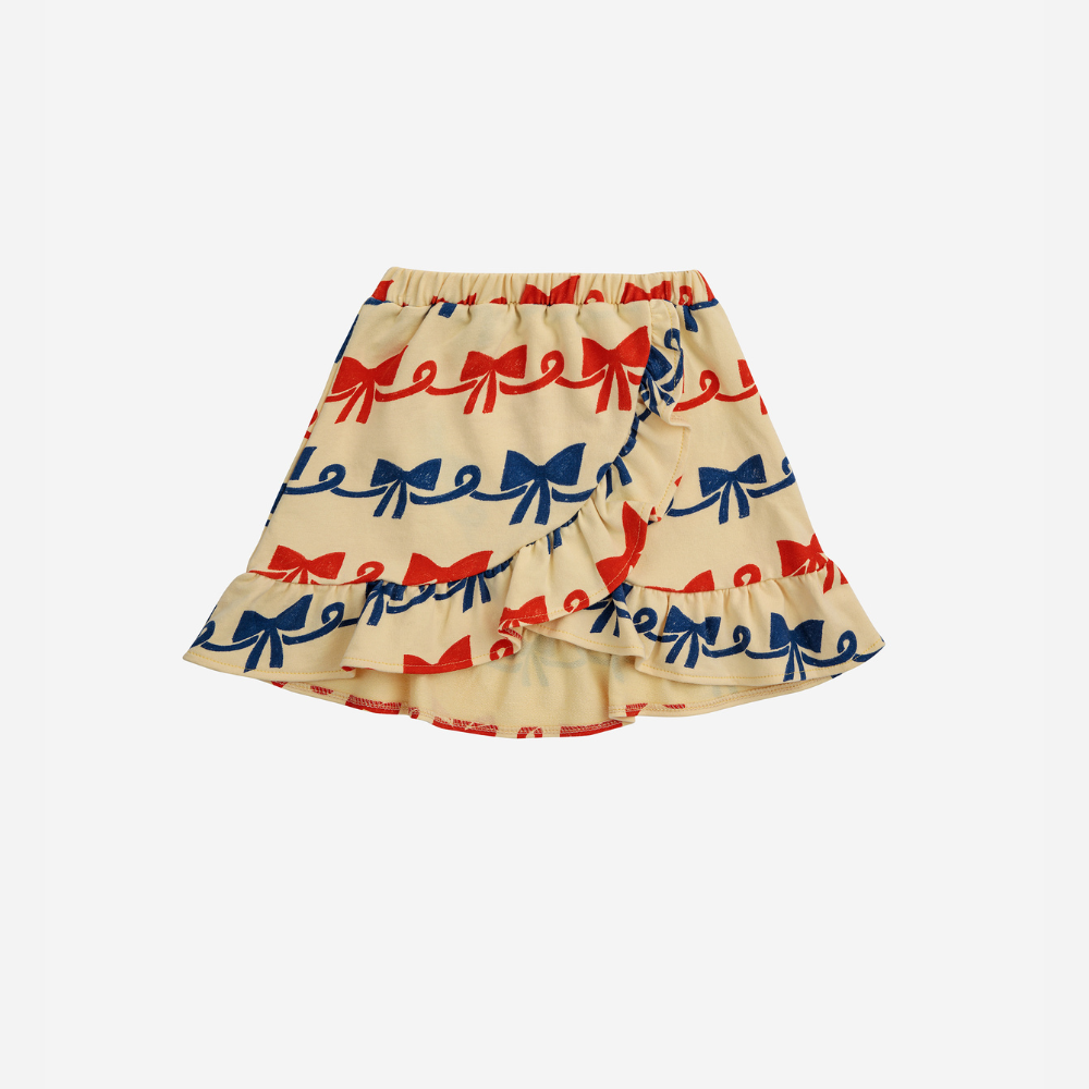 Buy Bobo Choses Ribbon Bow all over ruffle skirt, Light Yellow - Tinyapple
