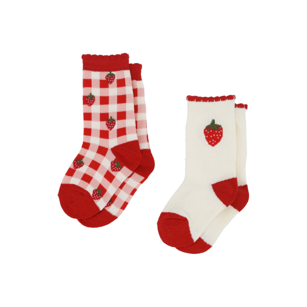 Floess Vibe Socks 2-pack, Molly Check 2-pack – Tinyapple