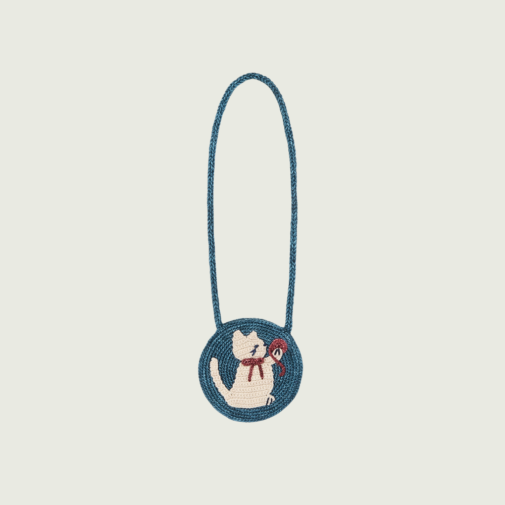 Misha & Puff Meadow Yarn Cat Circle Bag, Blue Smoke – Tinyapple