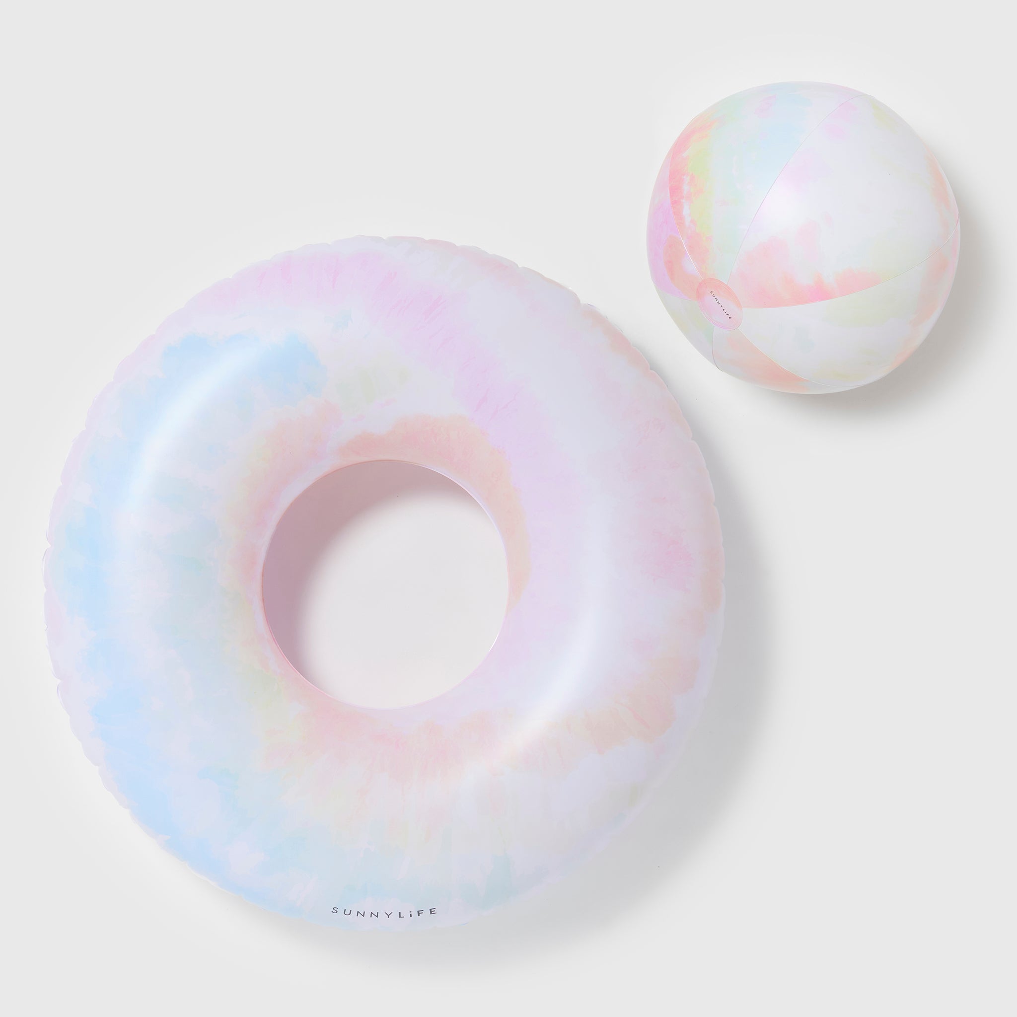 Sunnylife Tube Pool Ring and Ball Set, Tie Dye Multi – Tinyapple