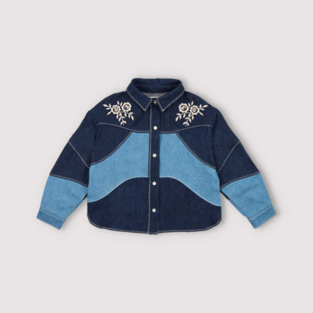 The New Society Danubio Shirt, Denim Fusion – Tinyapple