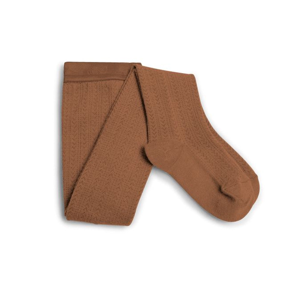 Buy Collegien Angelique Pointelle Merino Wool Tights Caramel au Beurre ...